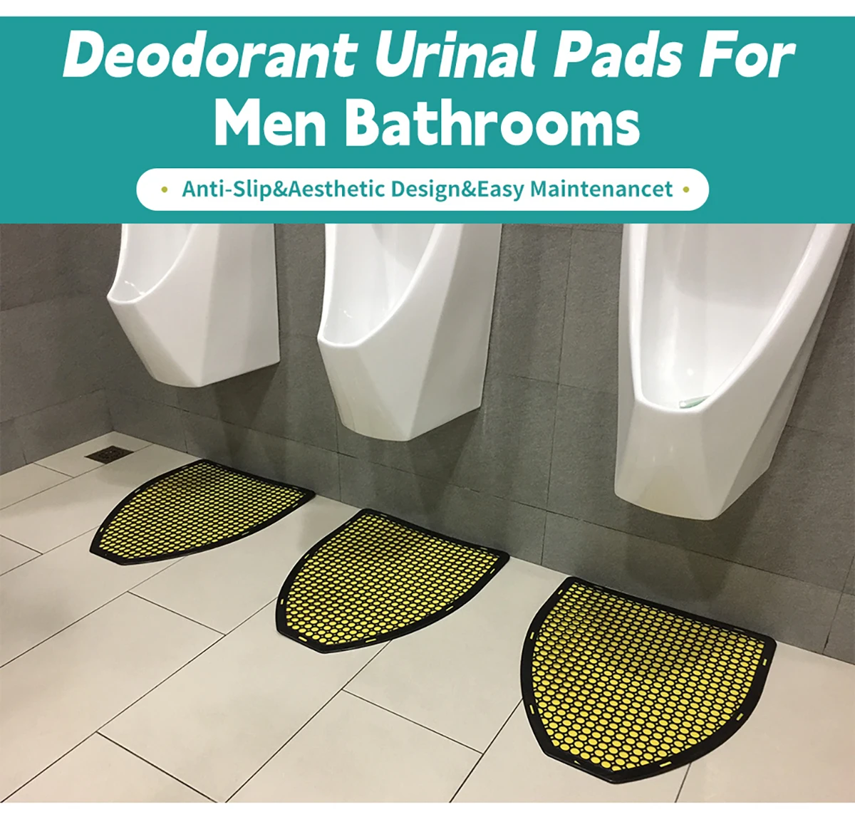 Disposable Men's Bathrooms Urinal Mats Accessory Water Absorption Layer ...