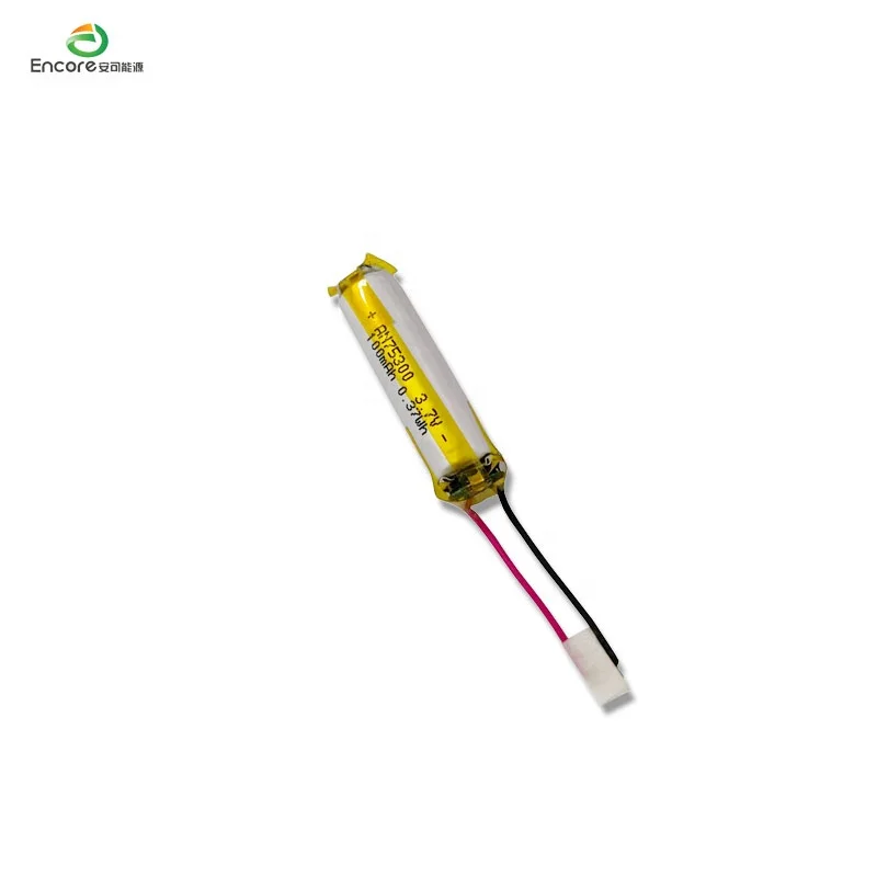 Smallest Li Polymer Batteries 80mah 100mah 75300 Cylindrical ...