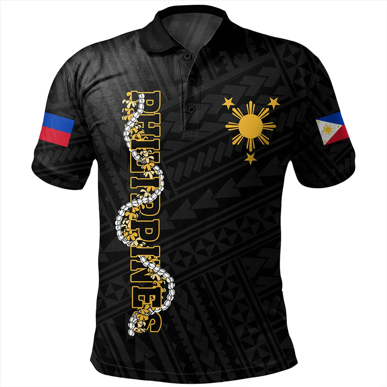Sublimated Philippines Filipinos Golf Polo T Shirt Factory Direct Sales ...