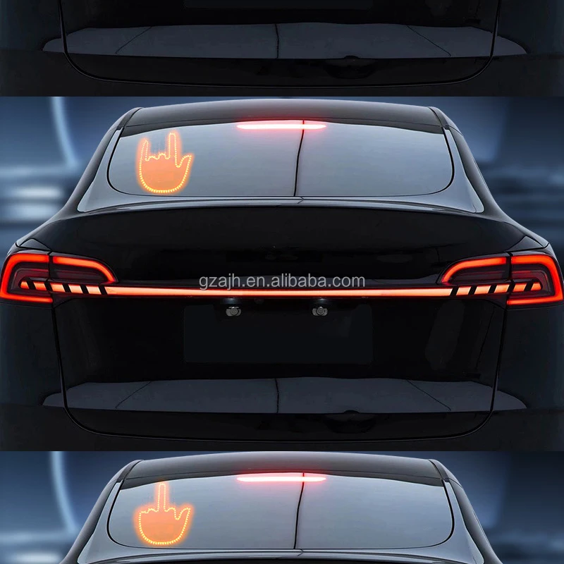 Wireless Gesture Finger Light Car Window Light Middle Finger Creative ...