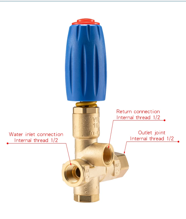 VRT100 Pressure Regulator Brass 100lpm 350bar Bypass Control Valves ...