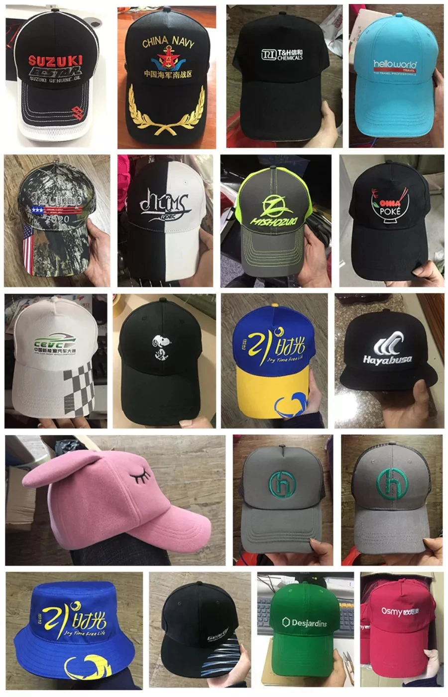 Wholesale Customized 6 Panel Sports Caps - Adjustable & Durable
