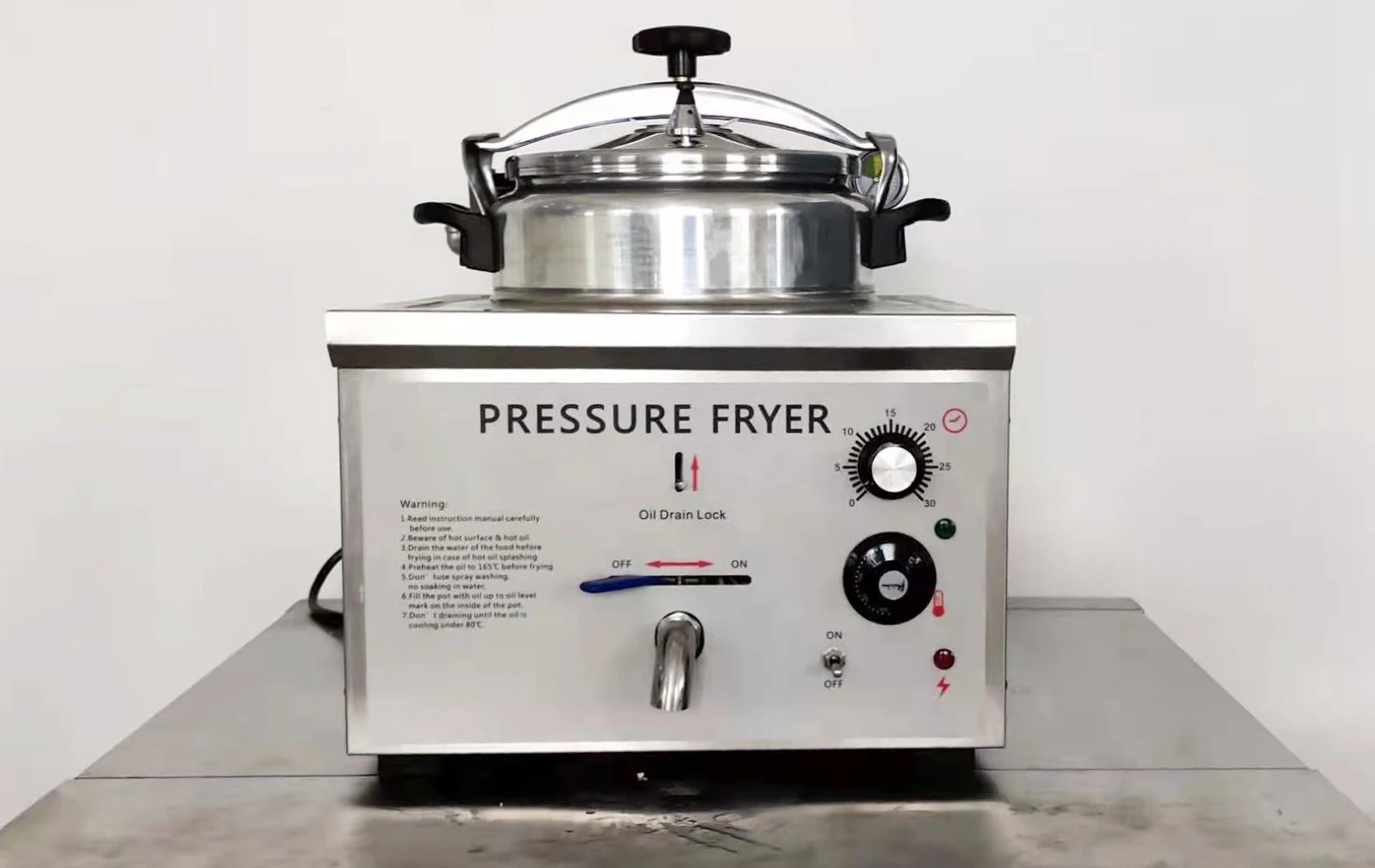 16L Small Counter Electric Table Top Oil Fried Home Use Chicken ...