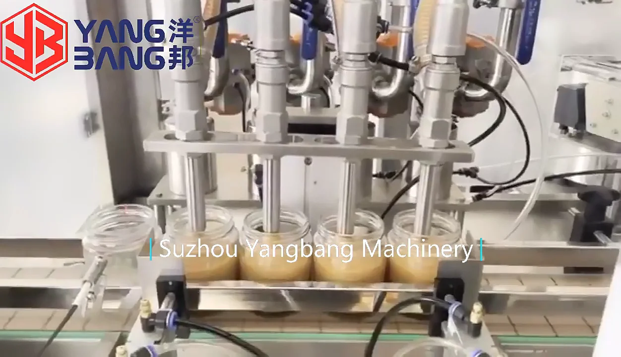 Automatic Servo Motor Control Peanut Butter Filling Machine Jar ...