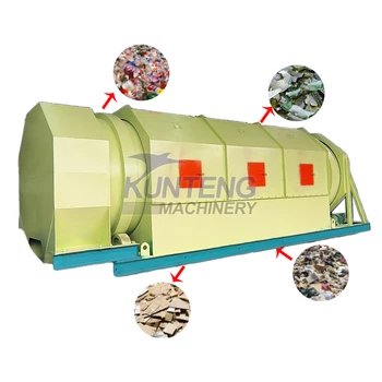 Garbage Waste Segregation Machine Rolling Drum Screen Separator ...