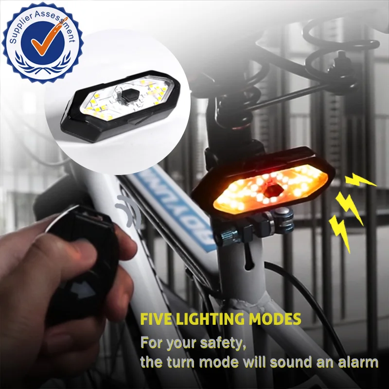 Superbsail Led Bicycle Indicator Bike Rear Tail Signal Light Wireless ...