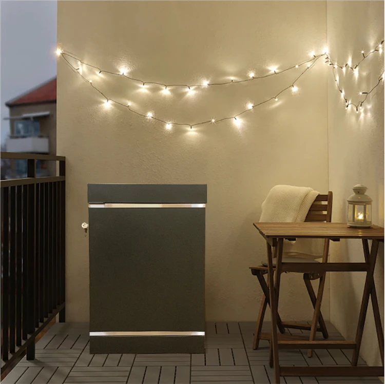 Outdoor Extra Large Post Box Parcel Drop Box Metal Storage Parcel Drop ...