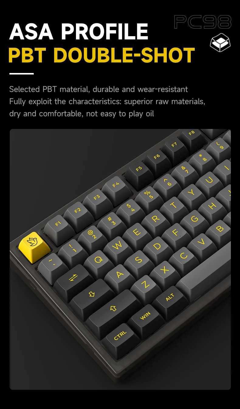 Akko Pc98b Plus V2 Top Mount Mechanical Gaming Keyboards Multi-modes ...