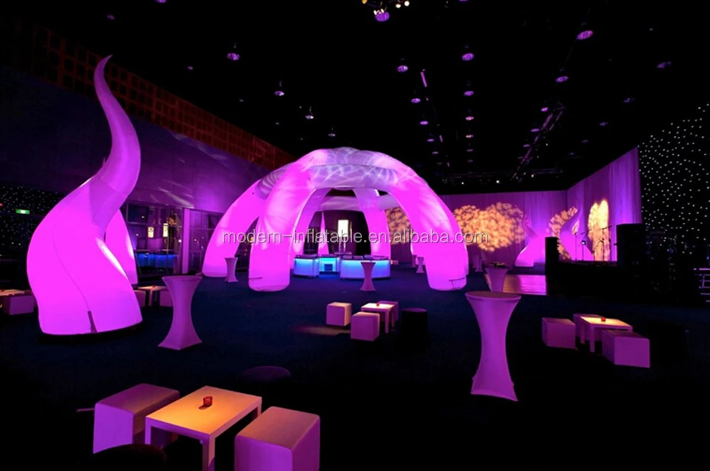 Customized 8 Legs Red Color Inflatable Spider Dome Tent for Exhibition