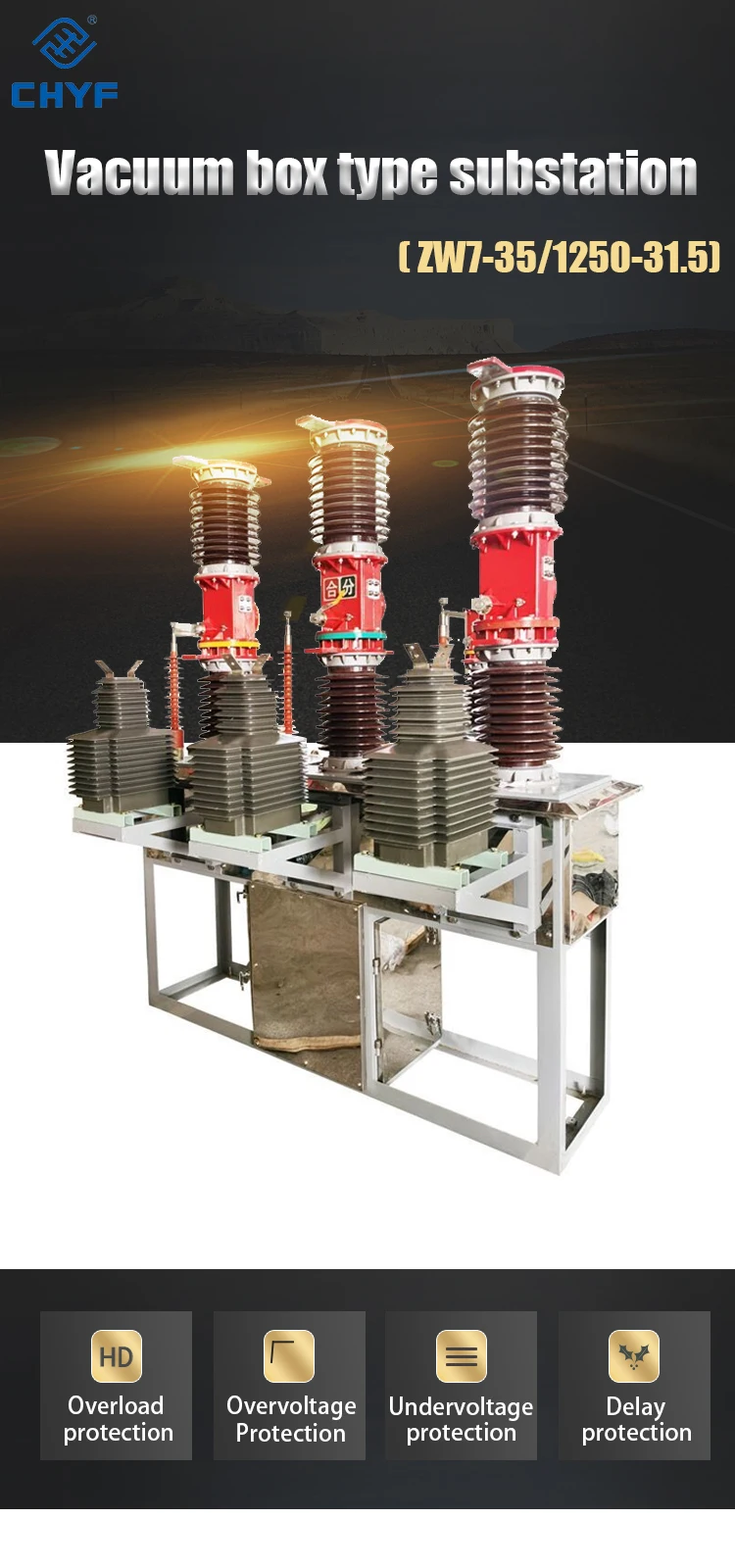 40.5KV / 36KV VCB 33KV Vacuum Circuit Break Outdoor Fixed Withdrawable ...