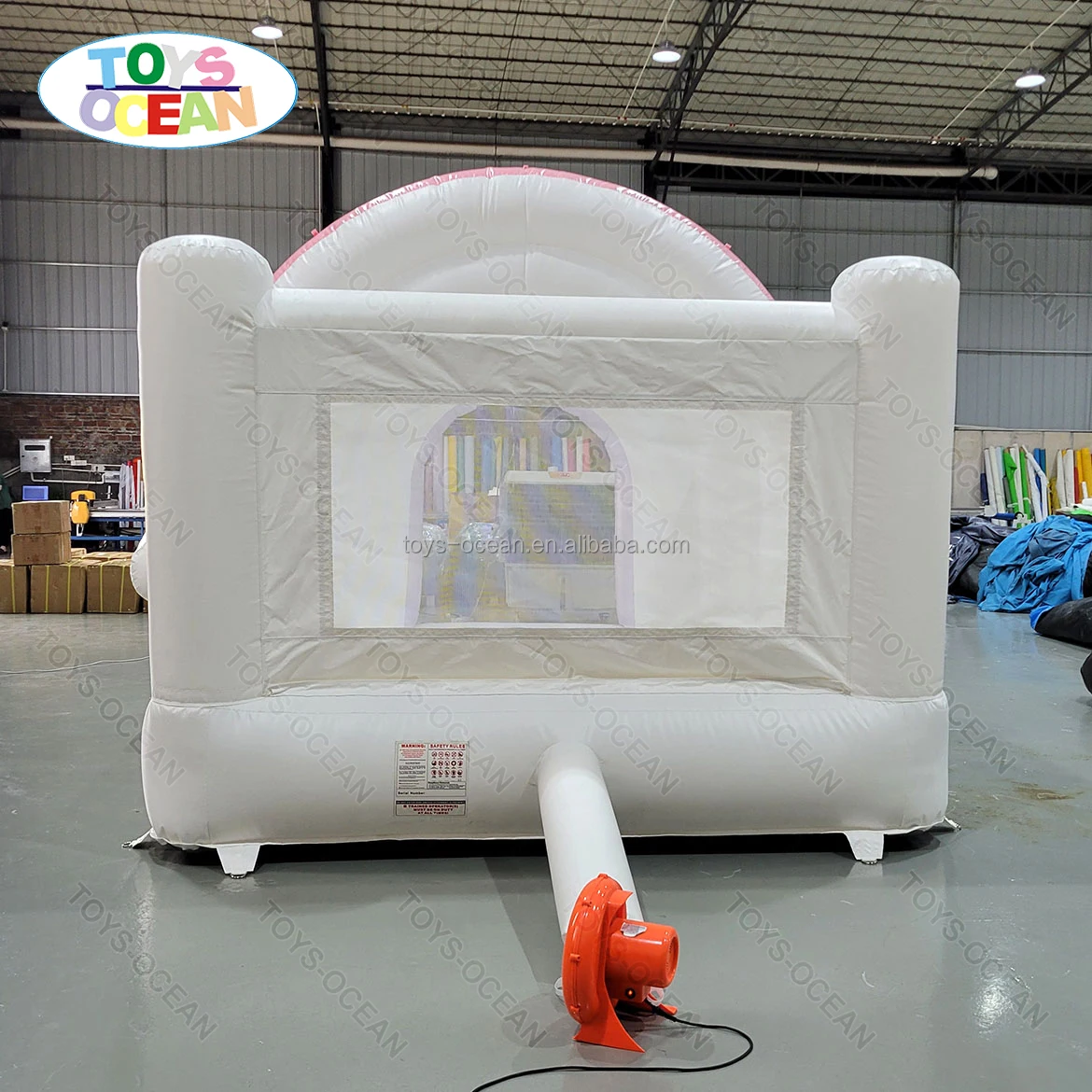 Commercial Soft Play Equipment Pvc Inflatable rainbow Bounce House Kids ...