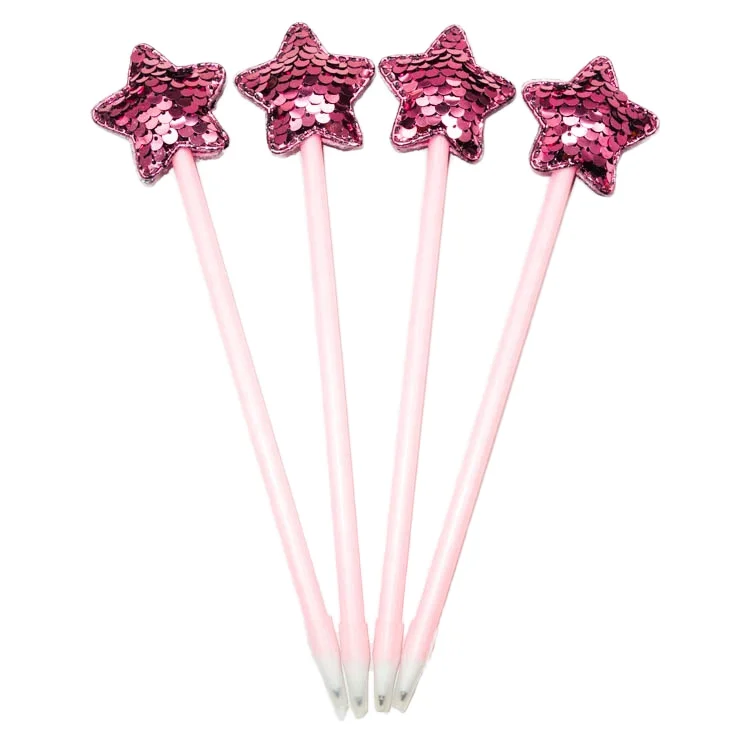 BTS Girls Star-Shaped Glitter Pen Shiny Plastic Promotional Writing ...
