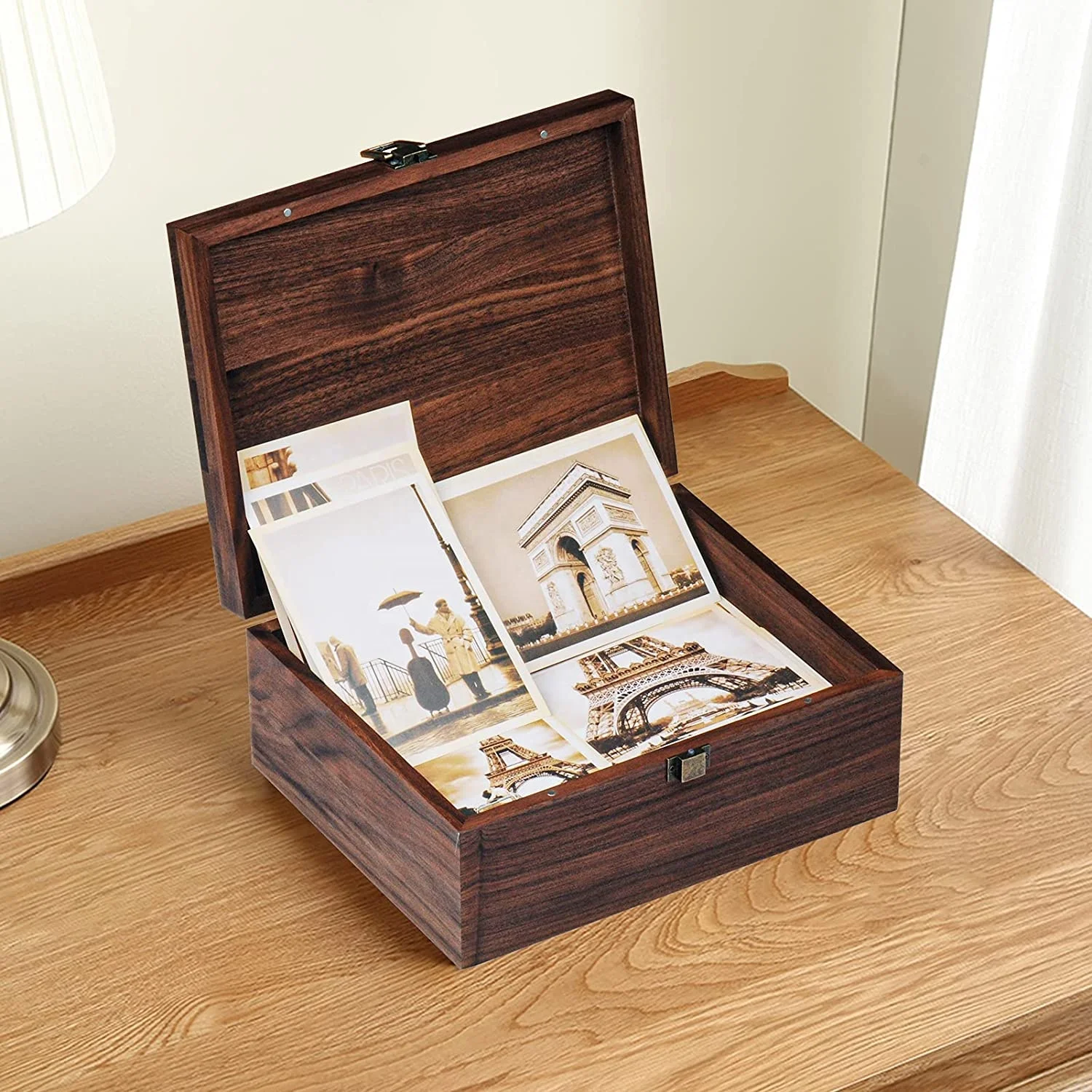 Wooden Souvenir Packaging Box With Latch Custom Wooden Boxes With ...