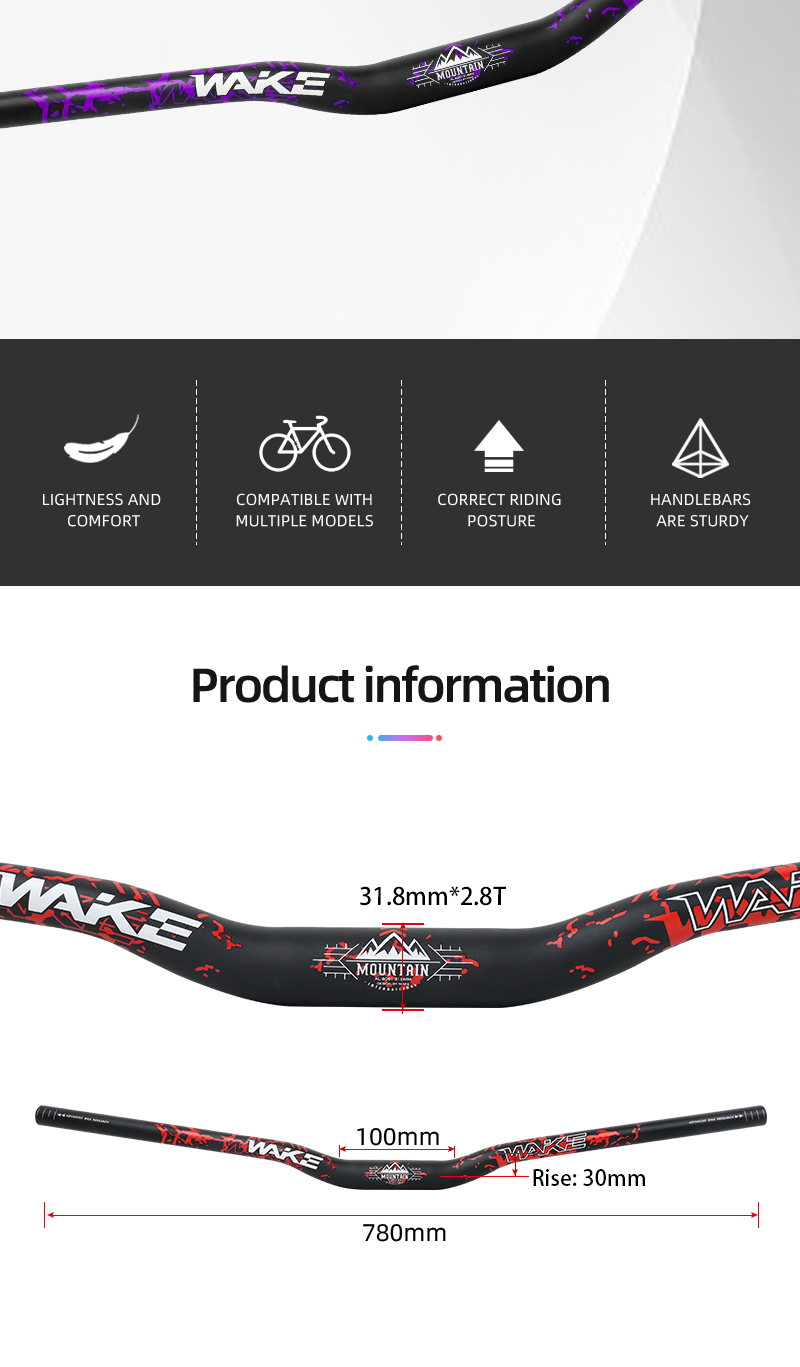 Aluminum Alloy Drawbar Mountain Bike Handlebar 31.8 Handlebar Rails ...