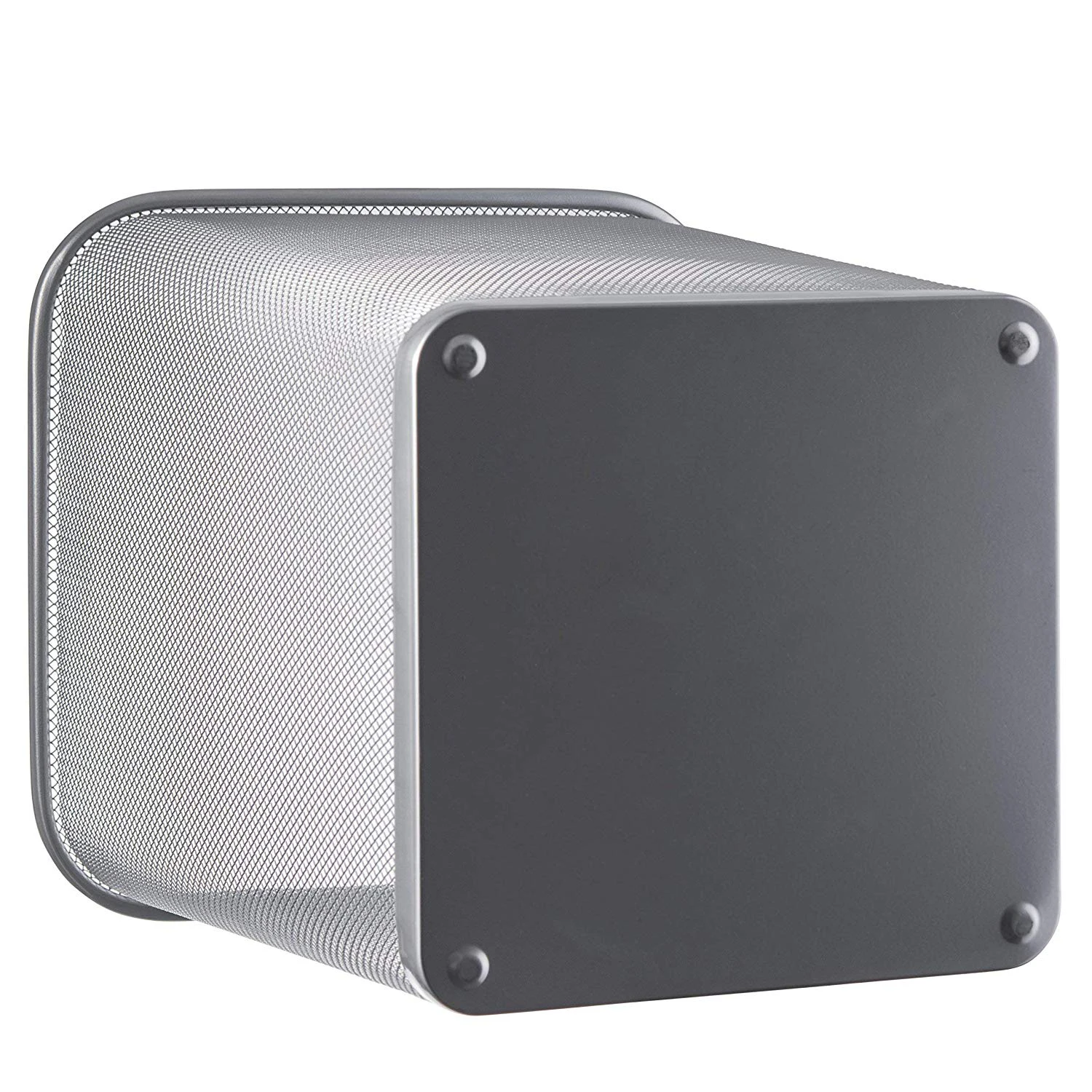 Wideny Steel Mesh Rectangular Open Top Waste Paper Basket Bin,Black ...