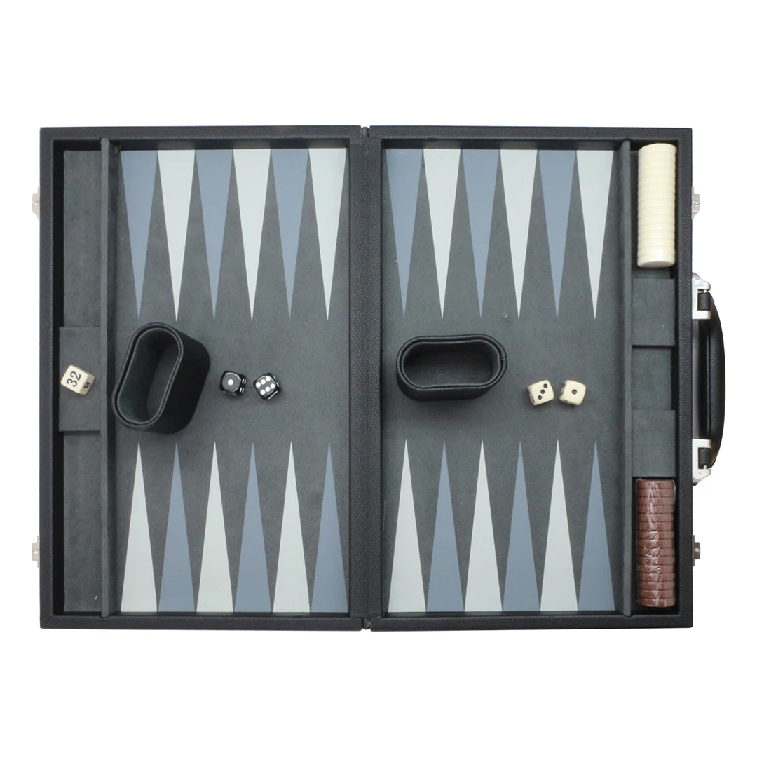 Classic 2-player Backgammon Set With Premium Leather Case Portable ...