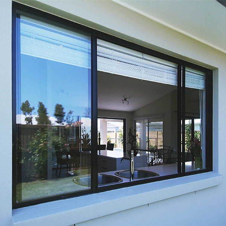 Customized Aluminium Door And Window Modern Aluminum Frame Blue Color ...