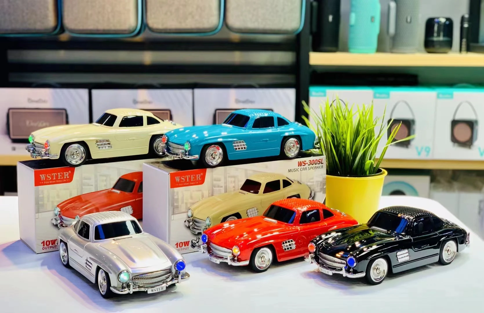 Ws-300sl New Classic 300sl Car Shaped Stereo Bluetooth Speaker With Tf ...