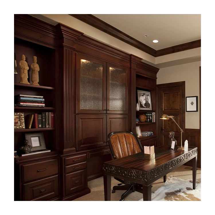 New Design Complicated Style Wooden Luxury House Bookshelf Living Room ...