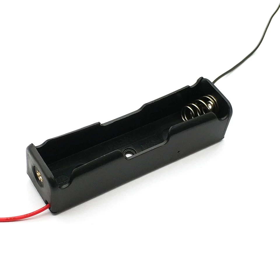 18650 Battery Holder Black 3.7v One Cell Clip Holder Box Case For ...