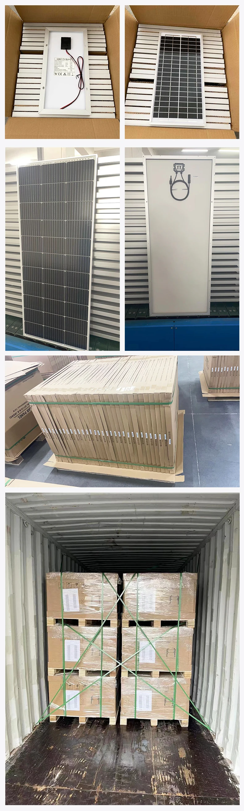 Sunket Topcon Perc Solar Panel 120w 150w All Black Monocrystalline With ...