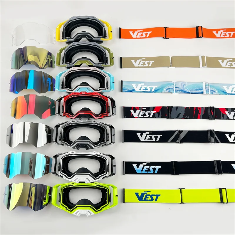 Easy Change Lens Motocross Mx Goggles With Tear Offs Film Exchangeable ...