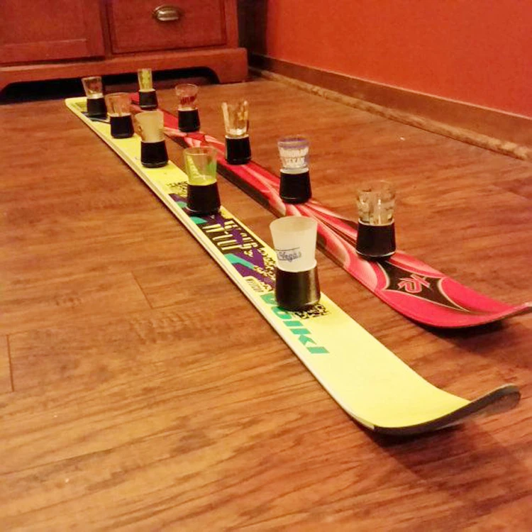 Shot Ski Custom Oz Ounce Rustic Wooden Nightclub Holder Cas Amigos ...