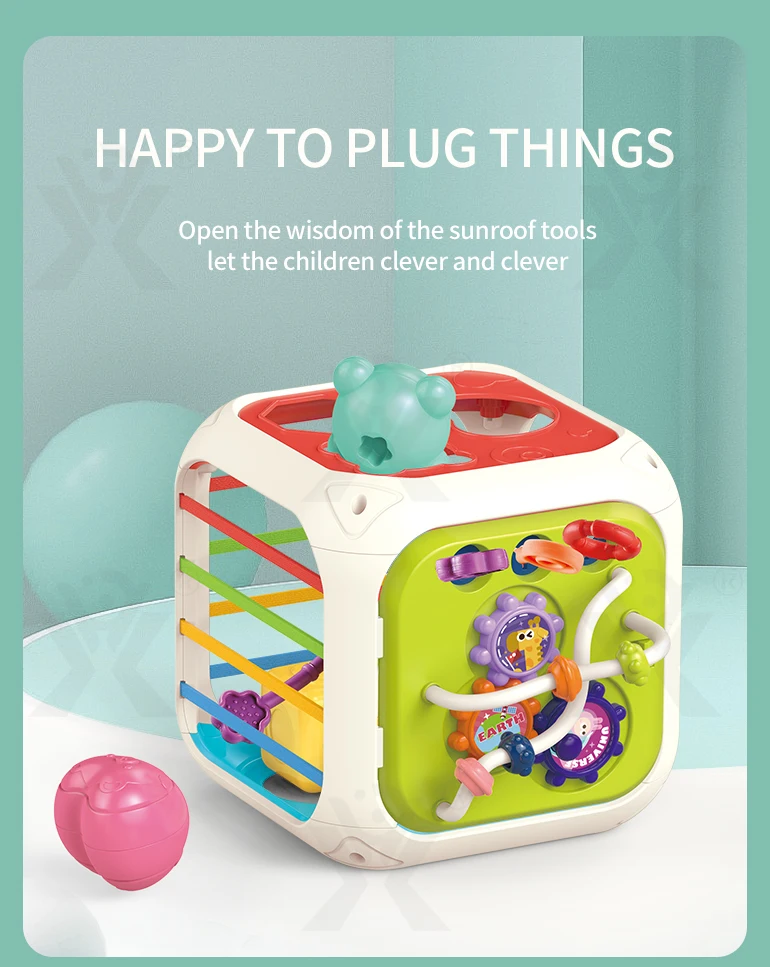 Chengji Montessori Finger Skills Pull String Sensory Educational Shape ...