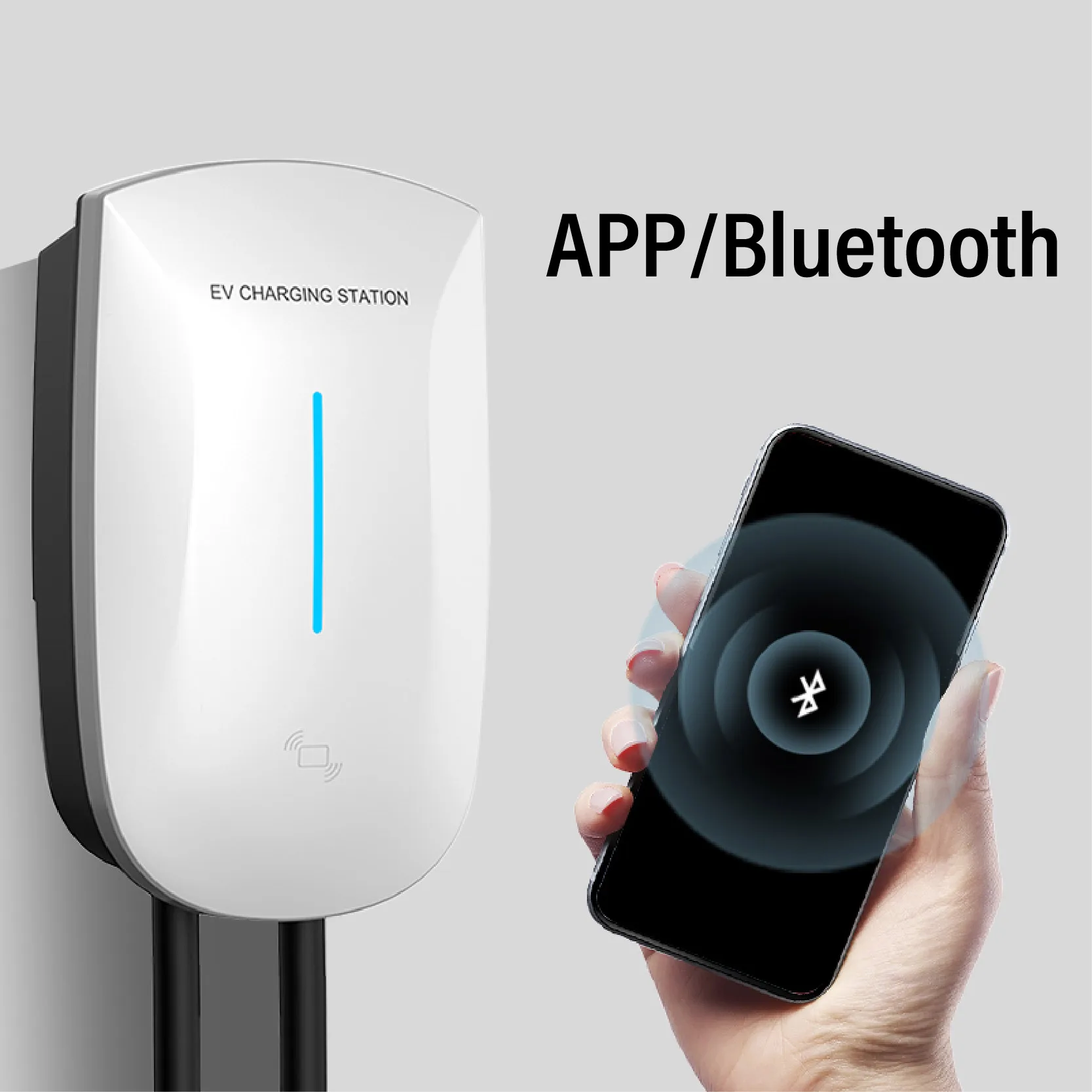 Innotech 7KW EV Charger RFID Wifi APP Type 2 IEC62196 CE Pedestal Evse ...