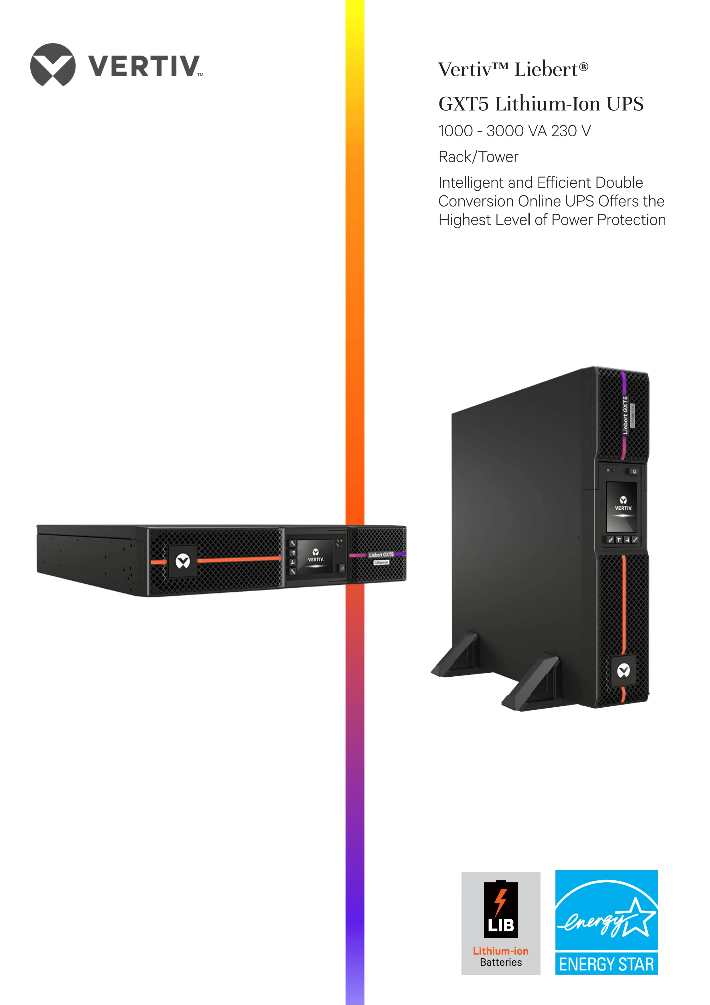 Emerson Vertiv Liebert GXT5 2000VA UPS - Reliable Power Protection