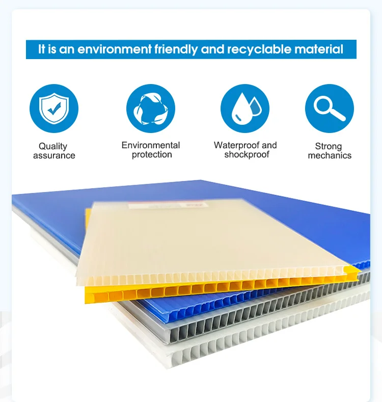 Best Quality Hollow Fluted Corrugated Pp Plastic Sheet Multi Color ...