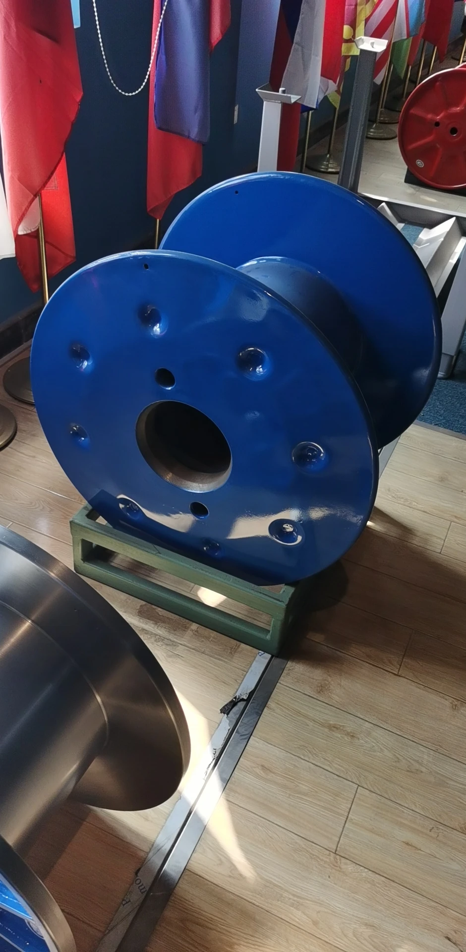 Metal Flange Process Bobbin Cable Steel Bobbin Winding Machine Used For ...