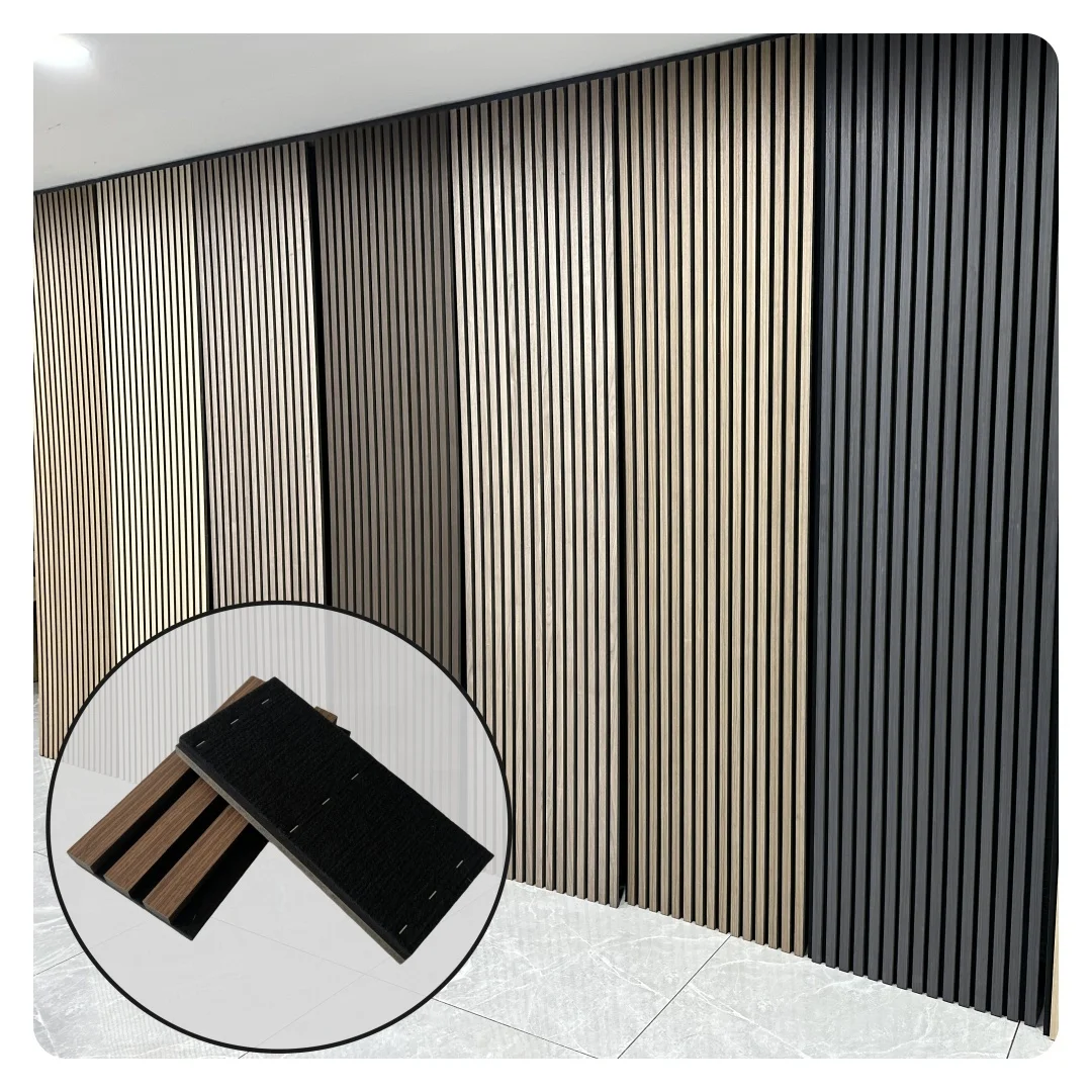Sound Proof Wall Panels Acoustic Akupanel Black Walnut Veneer Mdf Wood ...