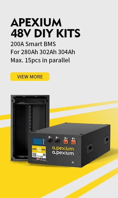 Apexium Empty DIY JK 200A BMS Lifepo4 Metal Battery Case