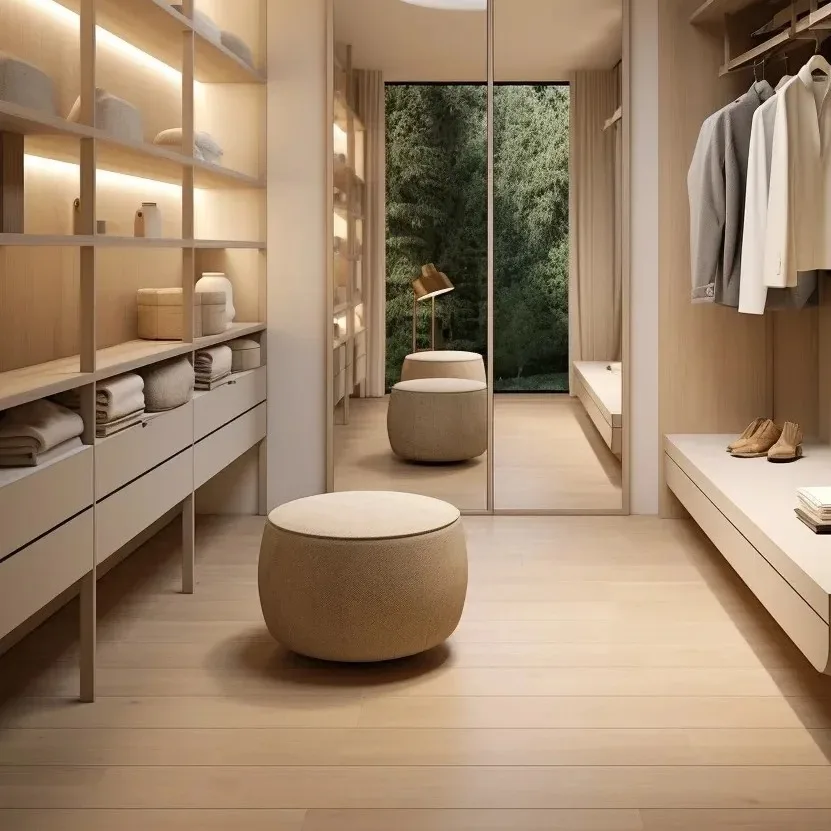 Modern L Shape Led Light Wardrobe Design For Dressing Room Walk In ...