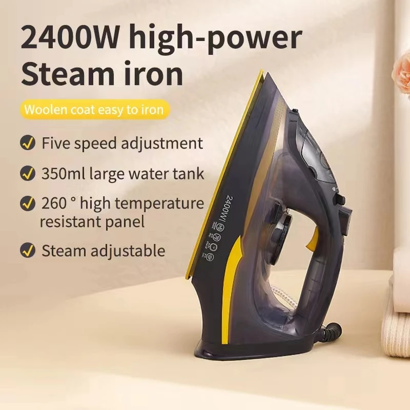 High Performance Portable Iron Steamer - 2400 W Electric