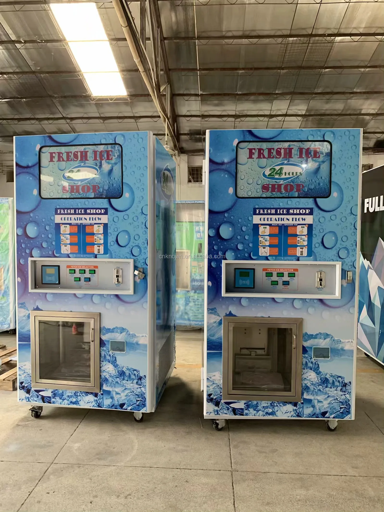 Commercial Grade Ice & Water Vending Machine with RO System - OEM