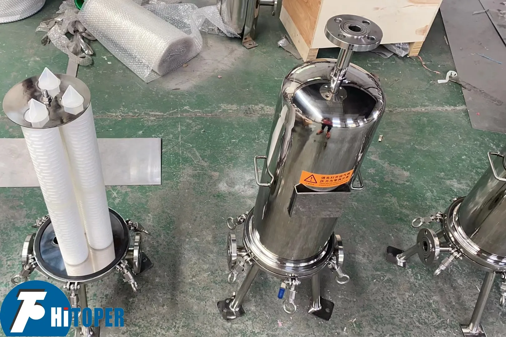 Single Bag Cartridge Water Filter Of Quick Installation Connection ...
