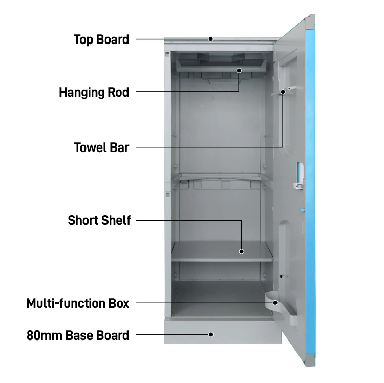 Toppla Electronic Lock ABS Plastic Work Lockers Shoe Cabinet with Large ...