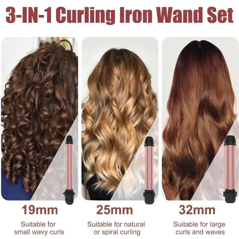 New Professional Hair Styler Custom Multi Auto Ceramic Waver Iron Extra ...