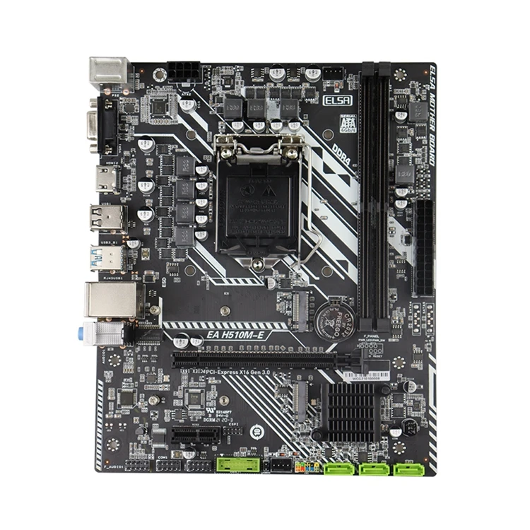 Genuine ELSA H510M-E Atx Motherboard 1200 H510 Sata 6gb/s Micro Atx ...