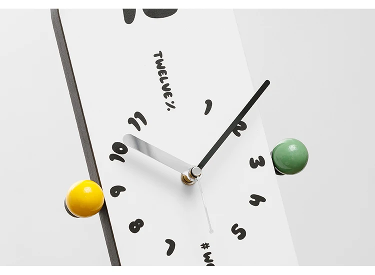 WOZOOM Modern Wall Pendulum Clock Quartz Swing Clock with Needle ...