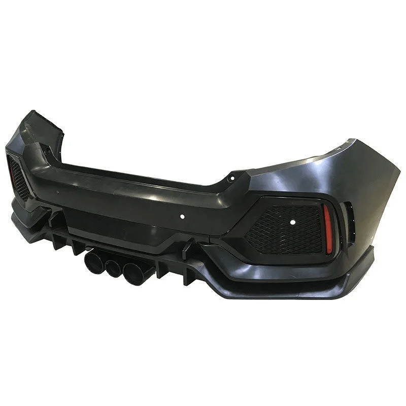 Modified Parts Type-r Rear Bumper Complete Body Kit For Honda Civic ...