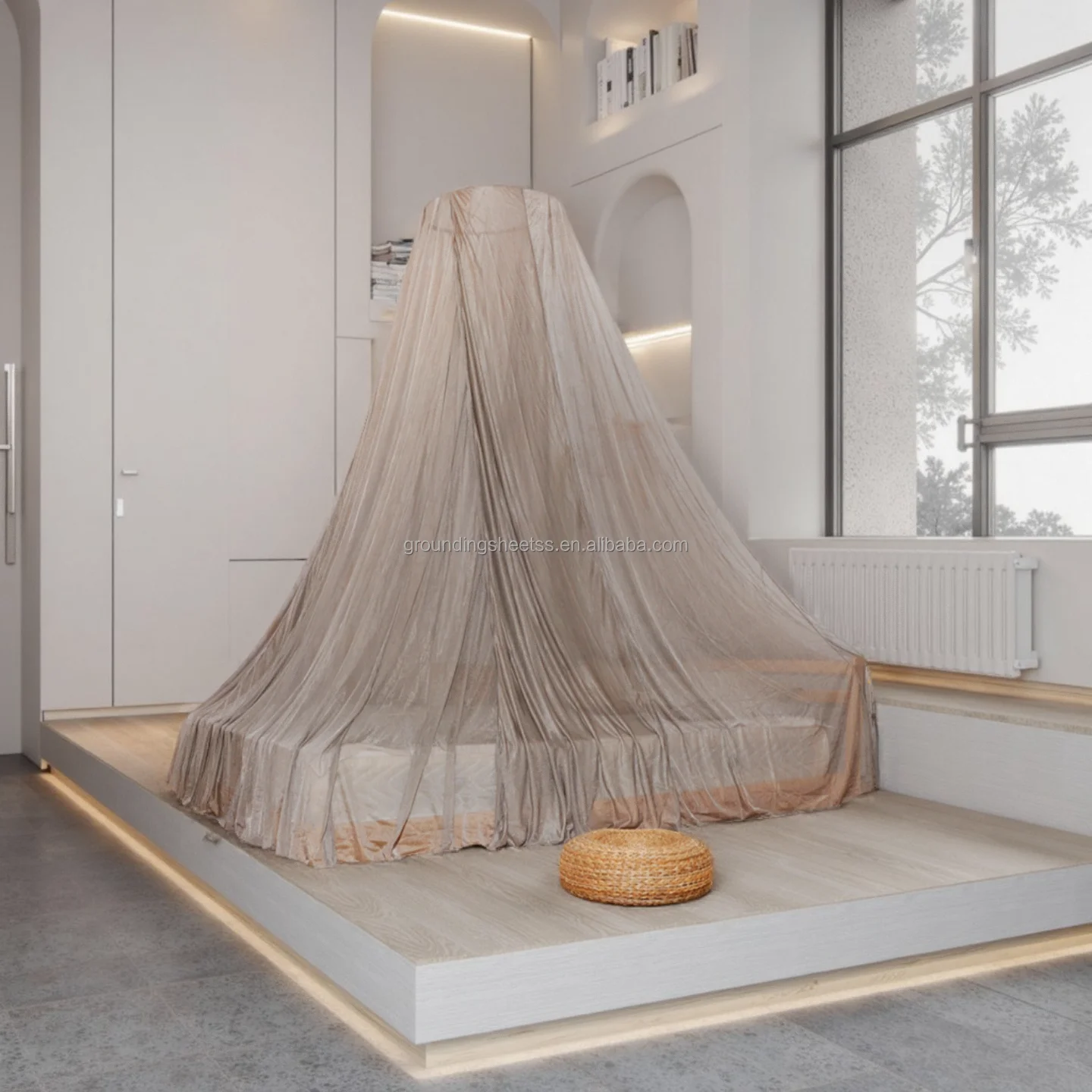 Dome Anti-Radiation Grounded Mosquito Net EMF Protection Canopy for ...