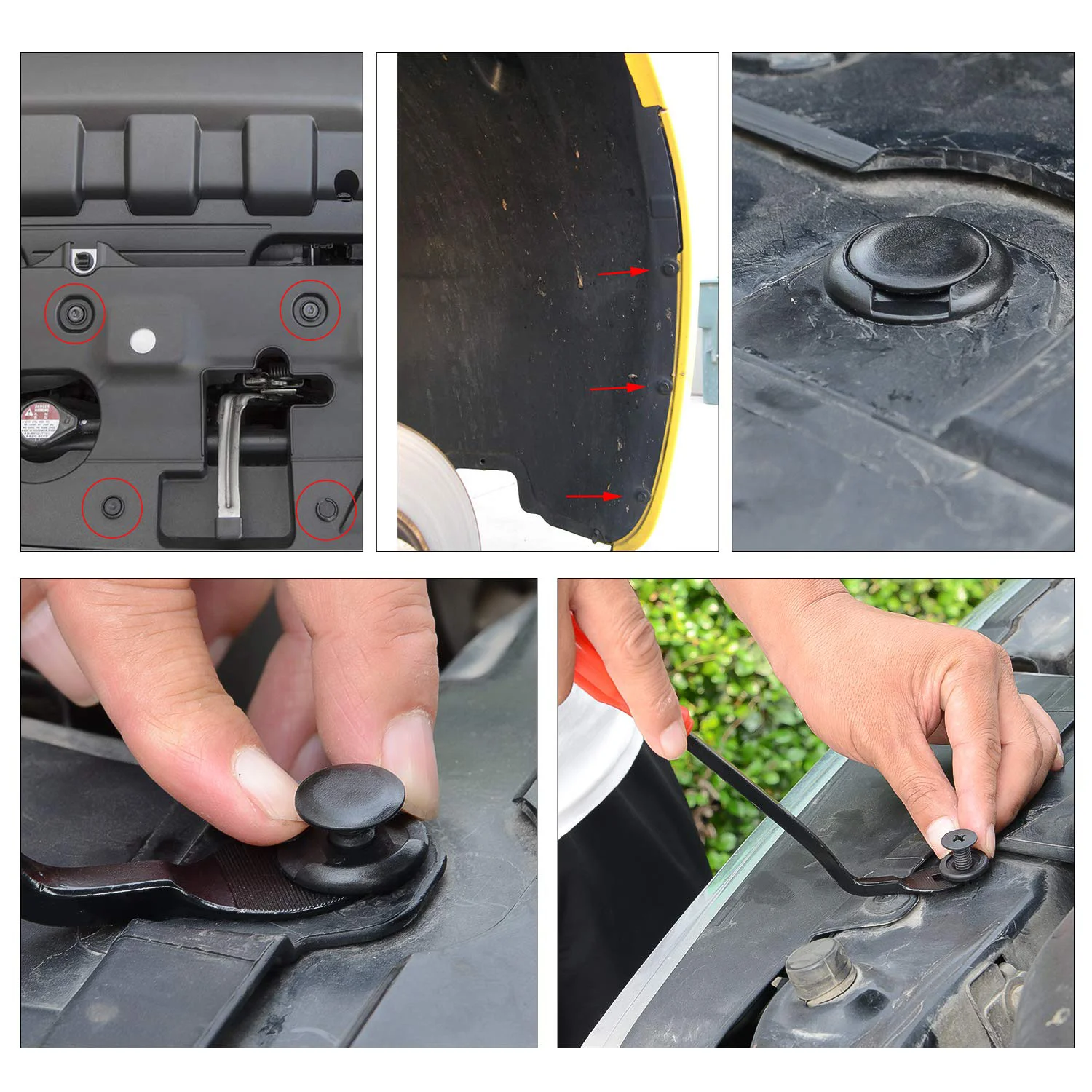 Universal Fit Fasteners - 620pcs Plastic Rivets Kit