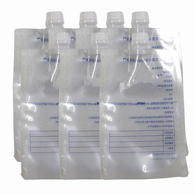 Laboratory Water Sampling Collection Sterile Sampling Bags Disposable ...