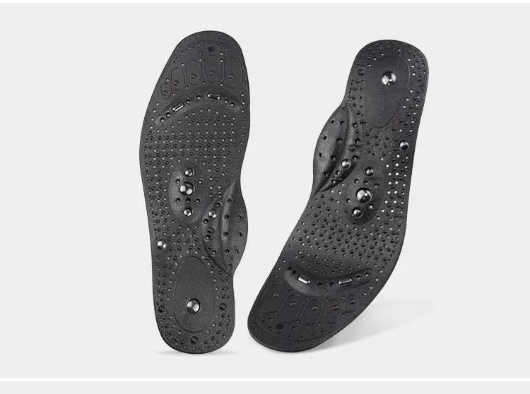 Genuine PVC Plastic Acupressure Magnetic Shoe Insoles Pain Relief ...