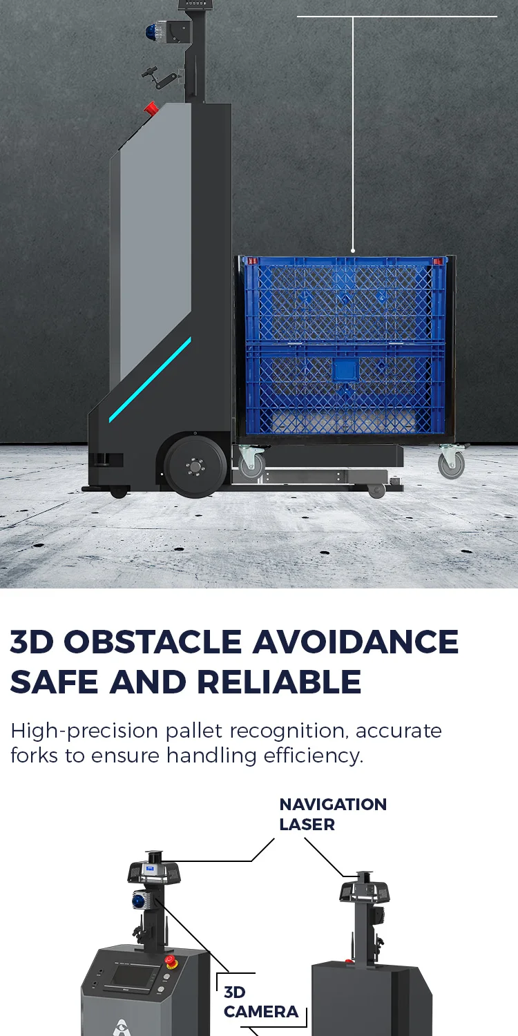 Unmanned Forklift Agv Forklift Agv Robot Price Autonomous Charging Warehouse Forklift - Buy ...