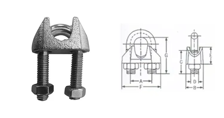 Din 741 Malleable Wire Rope Clips - Reliable Fasterning