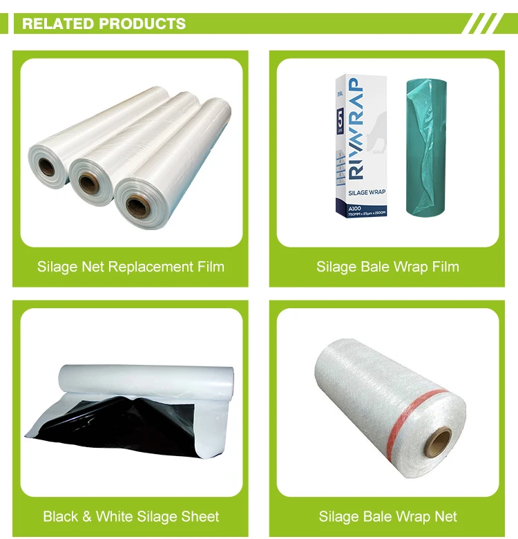 ISO9001 Factory Agriculture PE Soft Stretch Film 750mm 125cm Silage ...